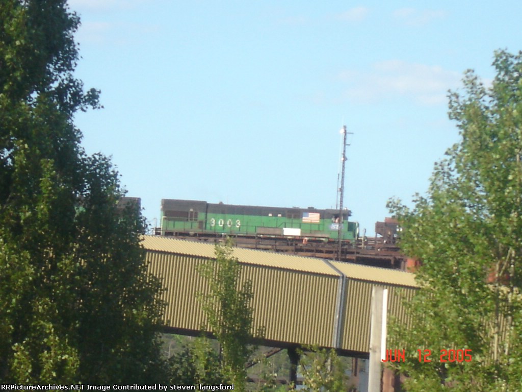 LS&I ENGINE # 3003 AT THE DOCK